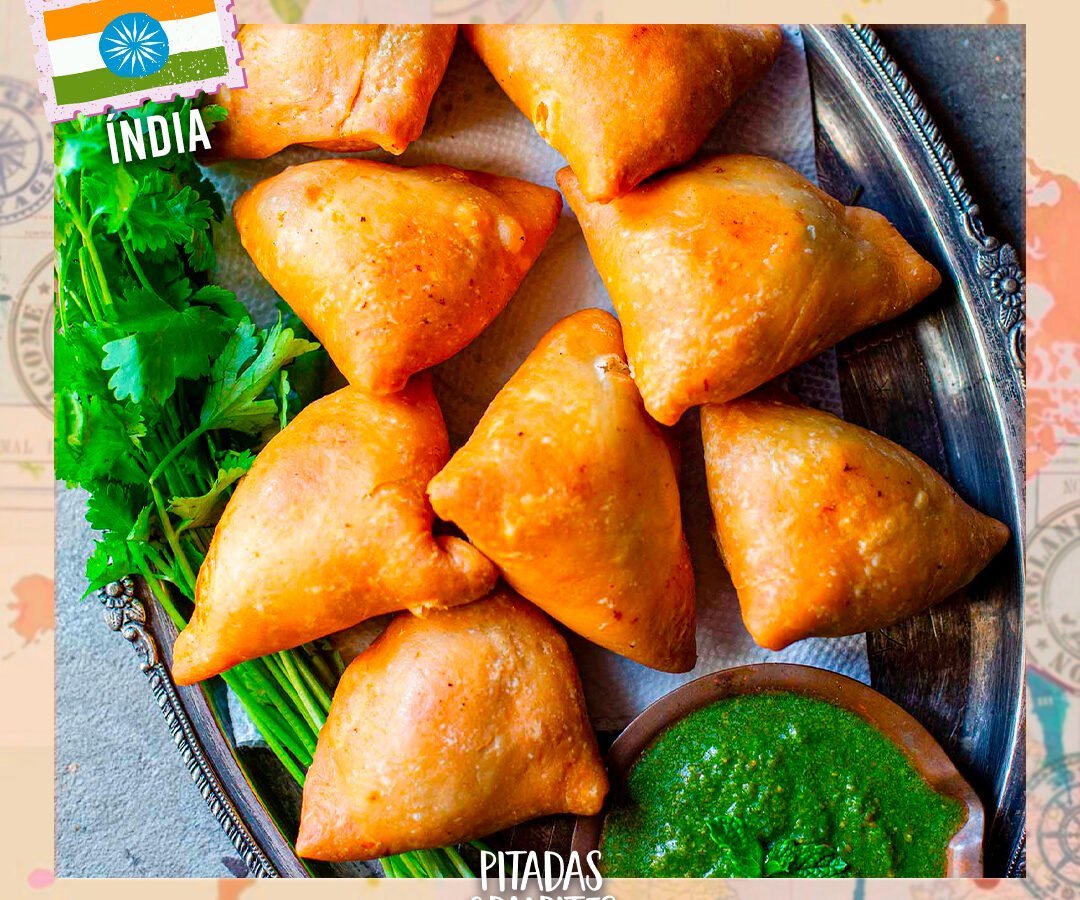 SAMOSA DE LEGUMES Receita e Dicas - Pitadas & Palpites