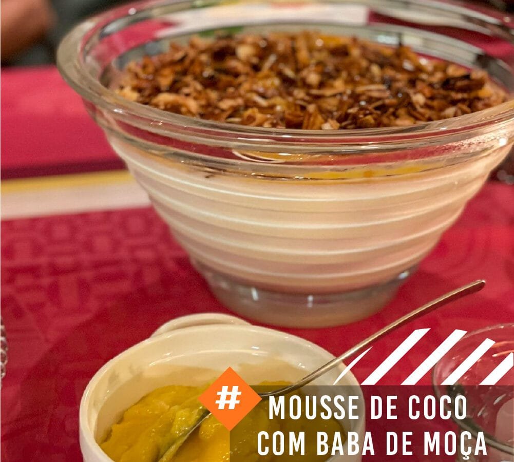 MOUSSE DE COCO COM BABA DE MOÇA Receita e Dicas - Pitadas & Palpites