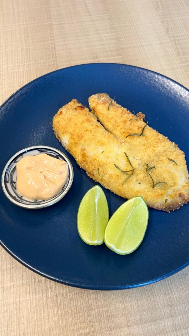 FILÉ DE PEIXE EMPANADO Receita e Dicas - Pitadas & Palpites