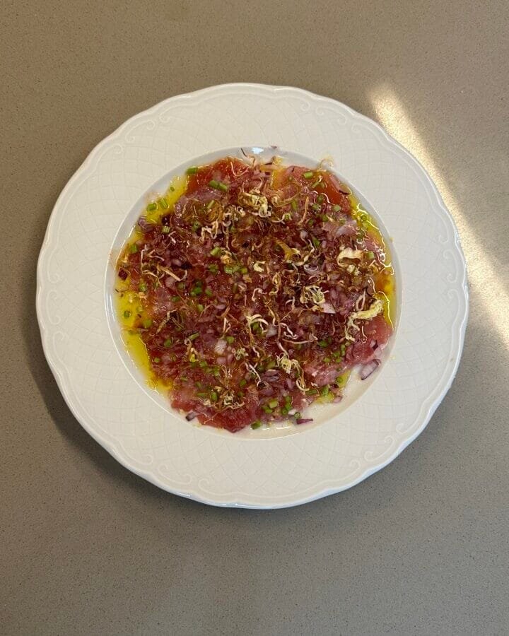 CRUDO DE ATUM Receita e Dicas - Pitadas & Palpites